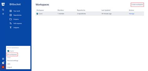 Is There Any Way To Create Bitbucket Workspace Wit