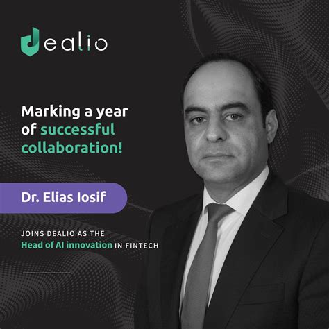 Drelias Iosif Joins Dealio As The Head Of Ai Innovation In Fintech