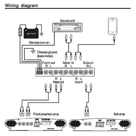 Connecting Car Audio Equalizer Simplified Wiring Diagram