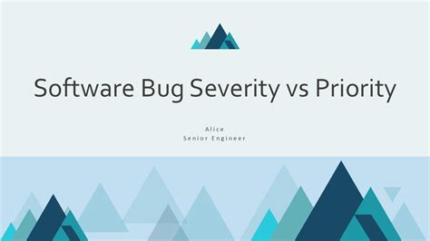 Software Bug Severity Vs Priority Ppt Structure Acp Ppt Template