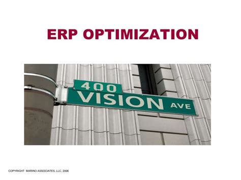 Erp Optimization Marino Ppt
