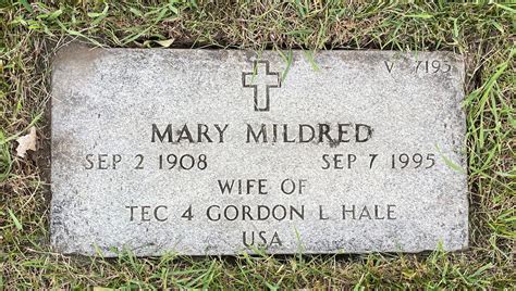 Mary Mildred Davis Hale 1908 1995 Find A Grave Memorial