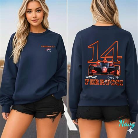 Indycar Santino Ferrucci Racing Shirt Foyt Number 14 Driver Fan Tee