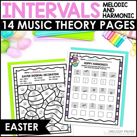 Music Intervals Worksheet