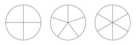 Segmented Charts Collection Isolated On A White Background Many Number