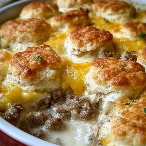 The Ultimate Biscuits And Gravy Breakfast Casserole
