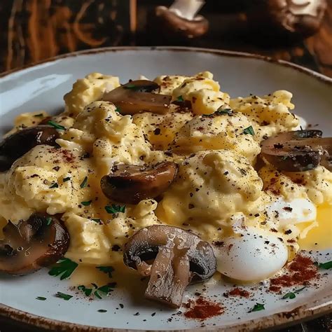 Scrambled Eggs With Mushrooms