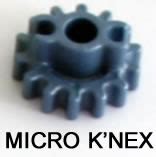 Micro Knex Gear Small Blue Metallic 06in Knexusergroup