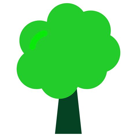 Tree Icon Illustration Vector Vector Art At Vecteezy