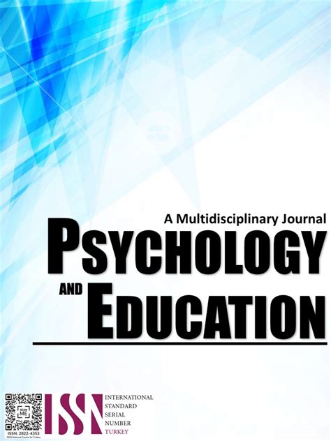 Psychology And Education A Multidisciplinary Journal
