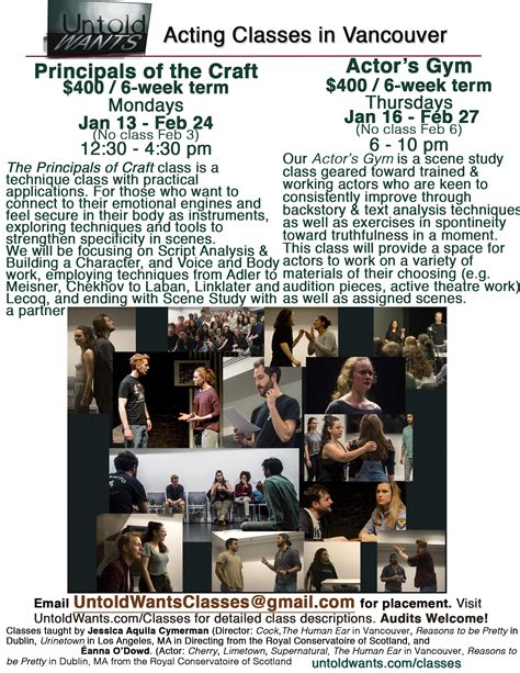 2020 Winter Classes Begin Jan 13th