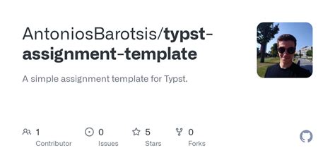 Github Antoniosbarotsistypst Assignment Template A Simple