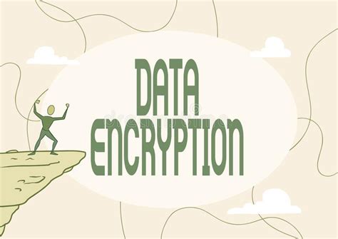 Conceptual Caption Data Encryption Business Idea Symmetrickey