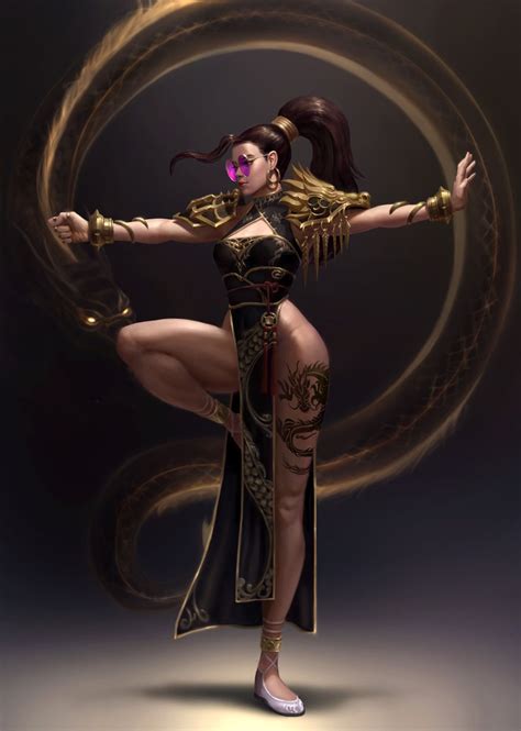 여룡驪龍 Yoon Seseon On Artstation At Artwork8vra6 Mulheres