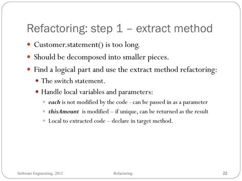 Ppt Software Engineering Refactoring Powerpoint Presentation Free
