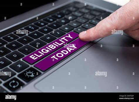 Conceptual Caption Eligibility Business Idea State Of Having The Right For Doing Or Obtain