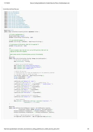 Secure Coding Guidelines For Content Security Policy PDF