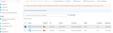 I Cant Enable Device From Azure Portal Microsoft Qanda