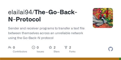 Github Elailai94the Go Back N Protocol Sender And Receiver Programs
