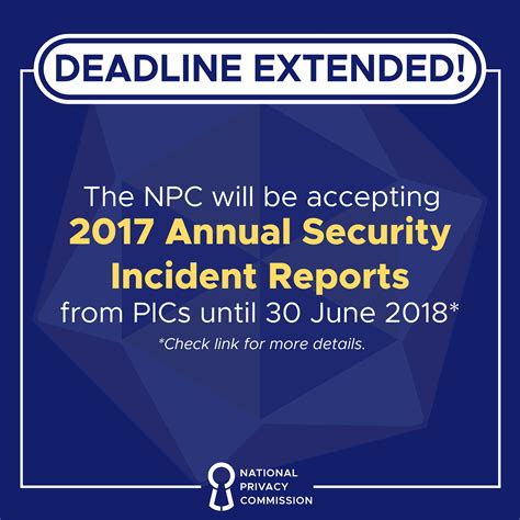 National Privacy Commission The Npc Extends The Deadline For The Submission Of The 2017 Annual