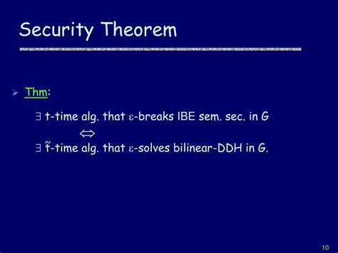 Ppt Efficient Selective Id Ibe Without Random Oracle Powerpoint