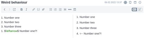 behaviour of numbered list · issue 6116 · laurent22 joplin · github