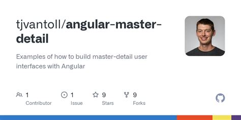 github tjvantoll angular master detail examples of how to build