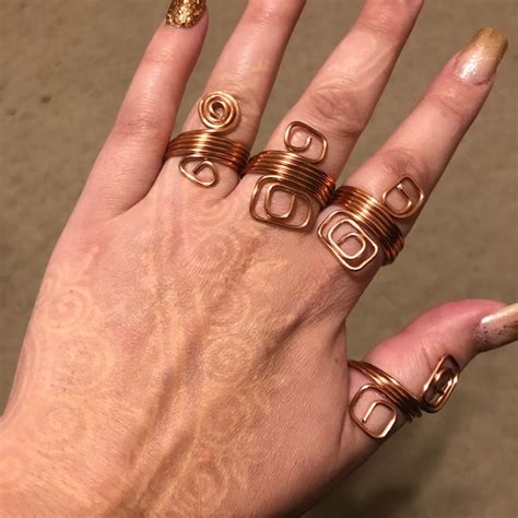 Evolve Ring Statement Ring Copper Ring Bold Ring Etsy