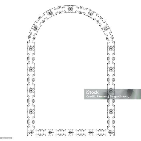 라운드 아치 수직 프레임 아치 창 문 빈티지 프레임 꽃 화 환 잎 벡터 꽃 테두리 사진 프레임 지점 월계관 식물 실루엣 검은 요소 장식 0명에 대한 스톡 벡터 아트 및 기타