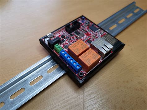 Olimex Esp32 Evb Din Rail Adapter By Saso Download Free Stl Model