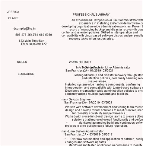 6 Great DevOps Engineer Resume Examples LiveCareer