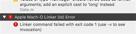 Ios Apple Mach O Linker Warning Without Any Details Stack Overflow