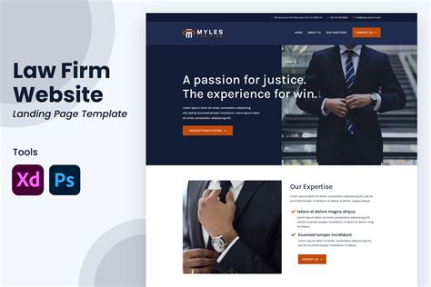 Law Firm Landing Page Template A Landing Page Template By Joetastic
