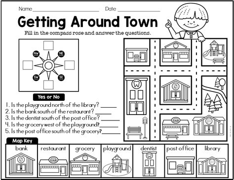 First Grade Map Skills Classroom Callouts