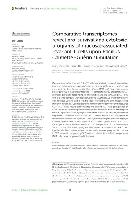 Pdf Comparative Transcriptomes Reveal Pro Survival And Cytotoxic Programs Of Mucosal