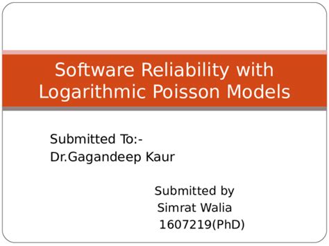 Ppt Logarithmic Poisson Models