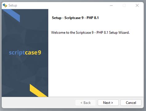 Installer For Windows Scriptcase Low Code Documentation