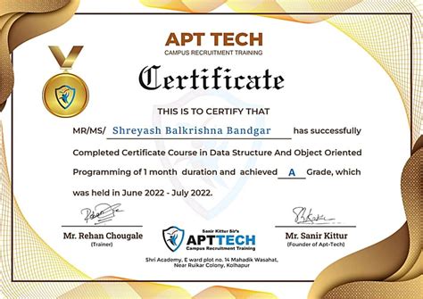 Datastructure Oop Continuouslearning Apttech Shreyash Bandgar