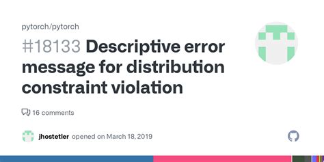 Descriptive Error Message For Distribution Constraint Violation · Issue