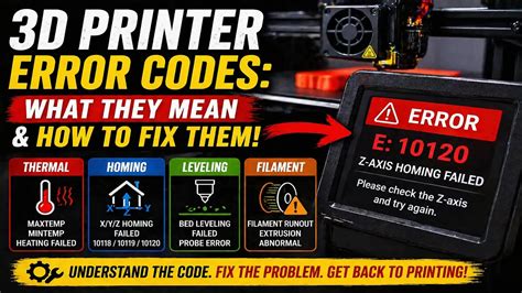 3d Printer Error Codes Meaning Causes And Fixes