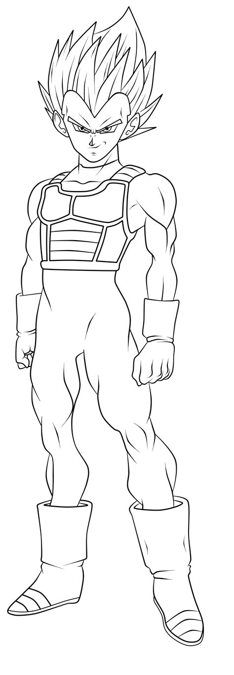Vegeta Super Saiyan God Drawings