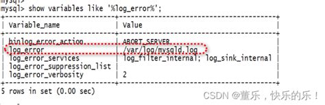 Mysql运维篇（一） 日志类型 Csdn博客
