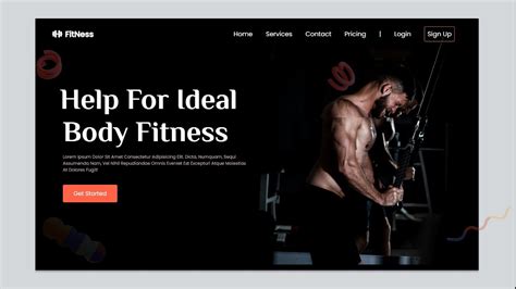 Create Gym Website Page Using Html And Css Create Fitness Website