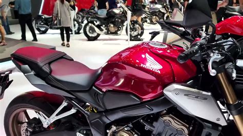 New Honda Cb650r Candy Chromosphere Red Youtube