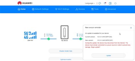 Huawei Router 5g Cpe Pro 2 122 373 Firmware Update Problem Huawei Community