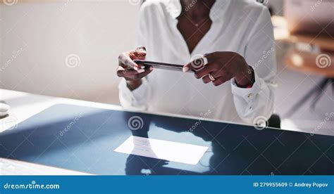 Remote Check Deposit Taking Photo Stock Image Image Of Salary Capture