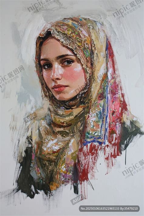 Ai创作图戴头巾的少女 原创手绘新疆少女 手绘新疆女孩 维吾尔美女插画 手绘新疆姑娘 维吾尔族少女新疆 回族水彩 欧美人物绘画 插画新疆女孩 新疆水彩新疆素描 索马里皮画 阿富汗人物形 写实