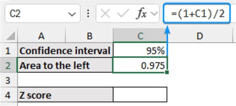 How To Calculate Z Score For 95 Confidence Interval In Excel Excel