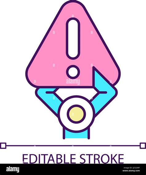 Dangerous Tasks RGB Color Icon Stock Vector Image Art Alamy