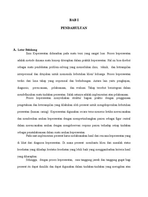 Implementasi Asuhan Keperawatan Pdf